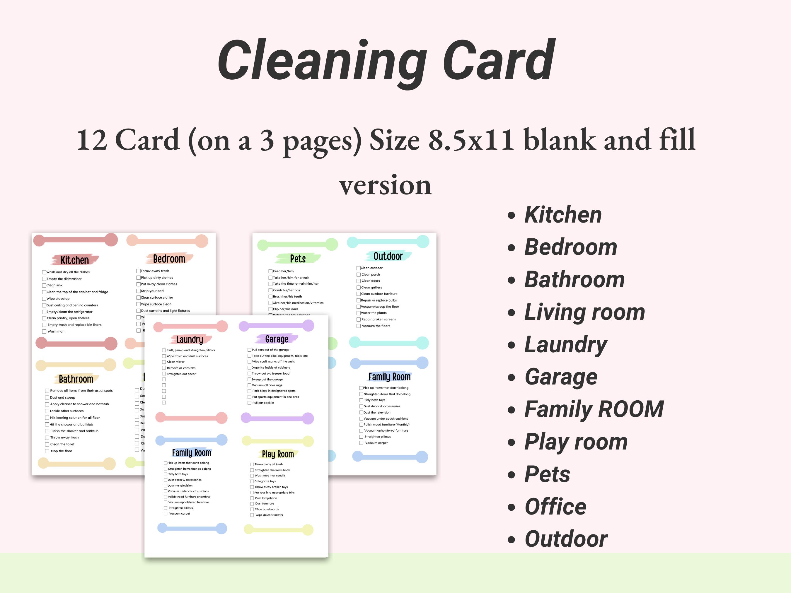 ADHD Cleaning Schedule Planner, Adhd Cleaning Bundle, Adhd House ...