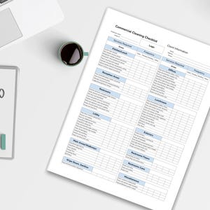 Commercial Cleaning Checklist, Janitorial Cleaning, House Cleaning ...
