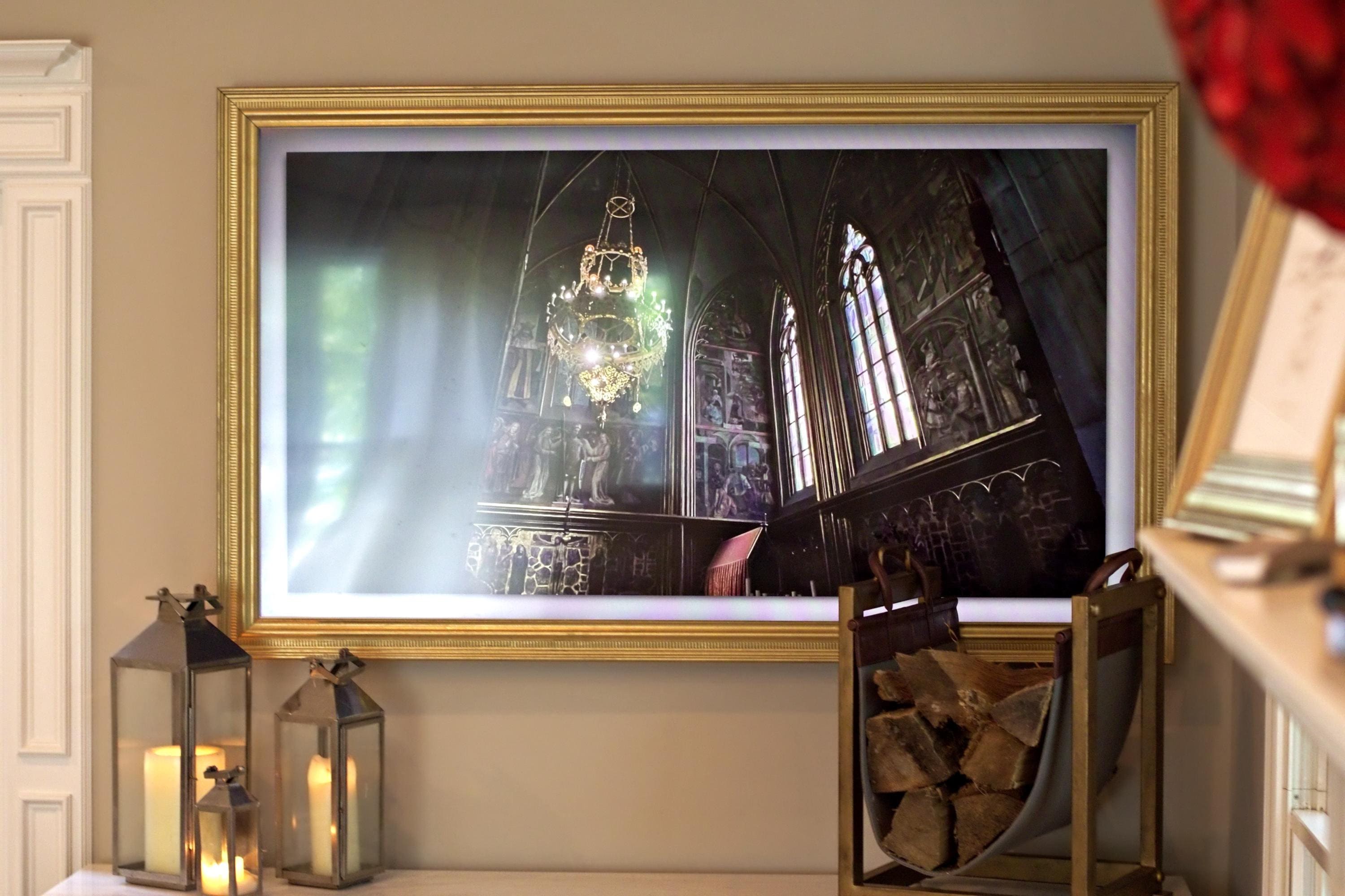 Custom Samsung Frame TV Frame, Handcrafted Woodent TV Frame for Samsung ...