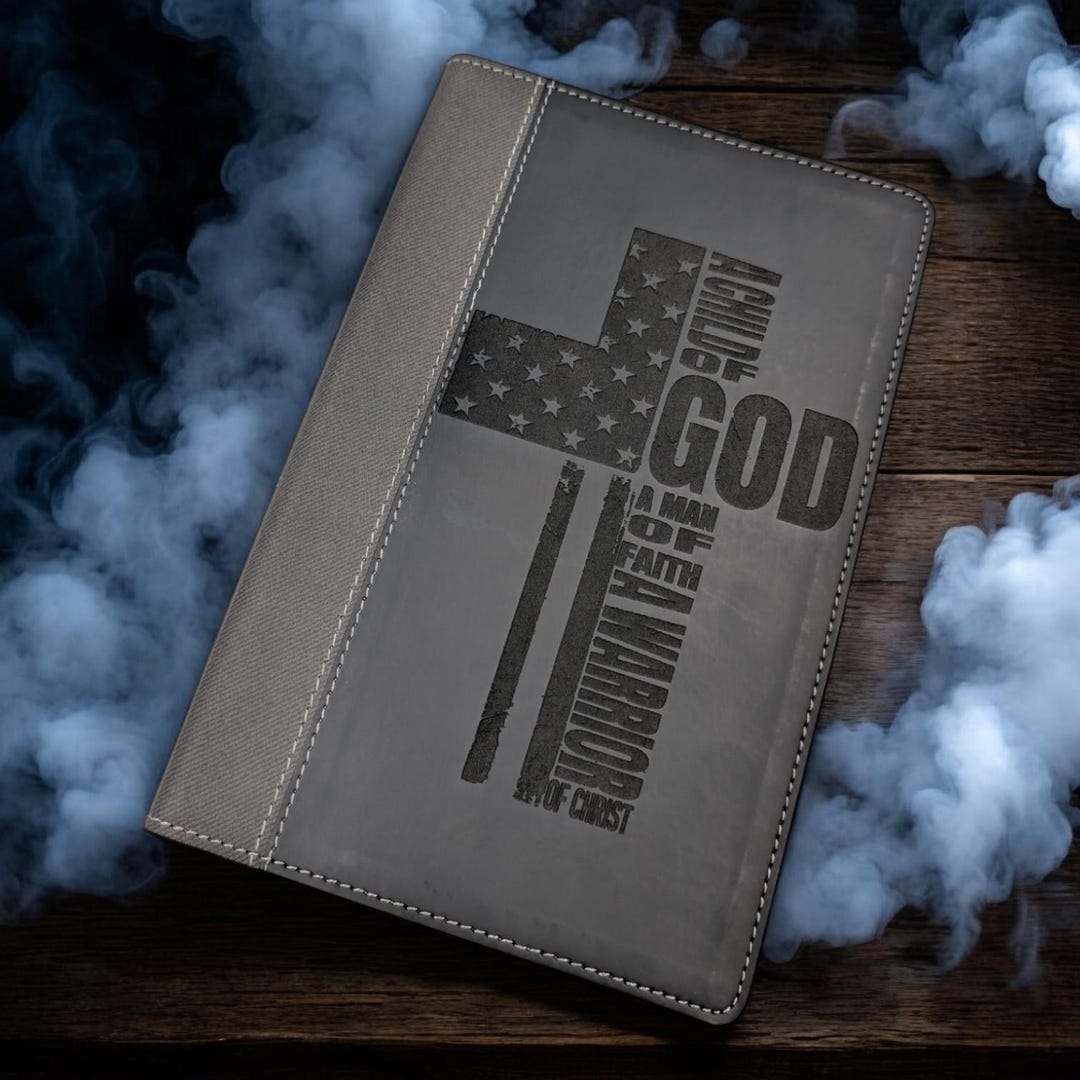 Personalized Warrior of God Large Print NIV Bible Cross Engraved Bible ...