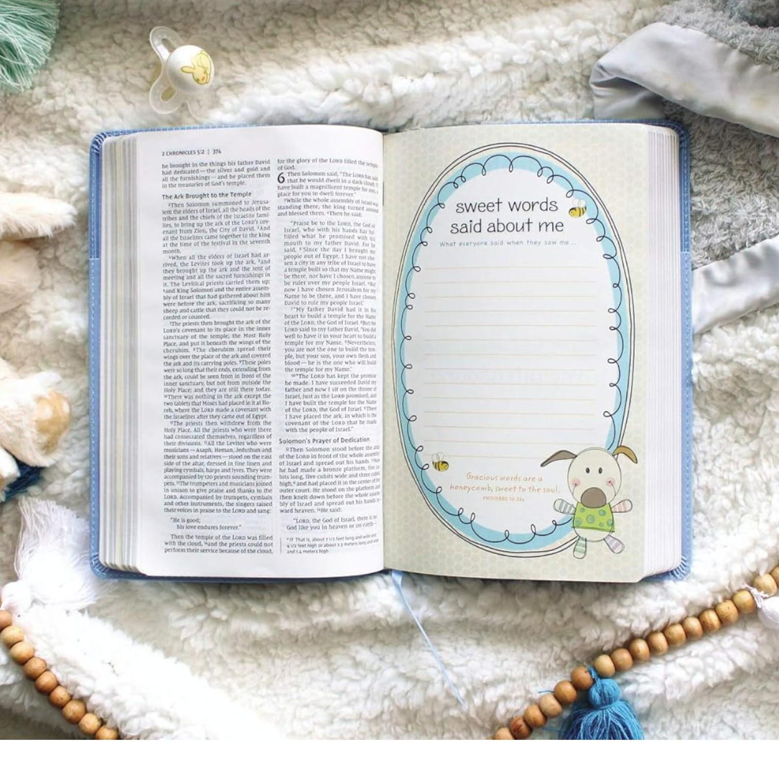 Personalized NIV Baby Bible: Pink or Blue, First Bible for Newborns ...