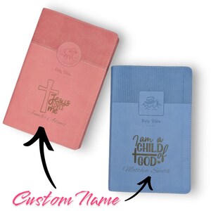 Personalized NIV Baby Bible: Pink or Blue, First Bible for Newborns ...