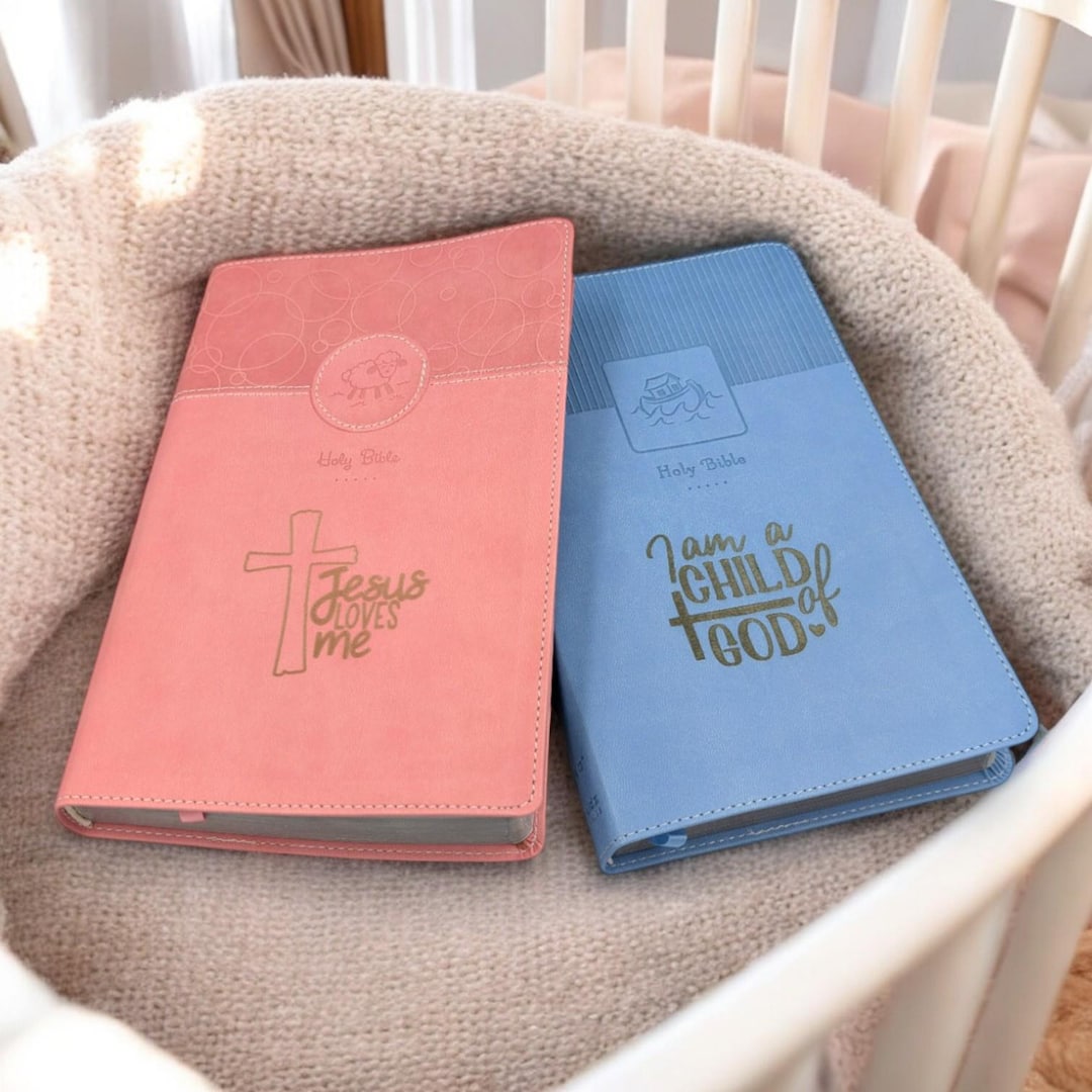 Personalized NIV Baby Bible: Pink or Blue, First Bible for Newborns ...