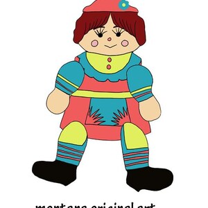 Little Girl Jumping Jack Toy Articulated Paper Doll Kids Craft ...