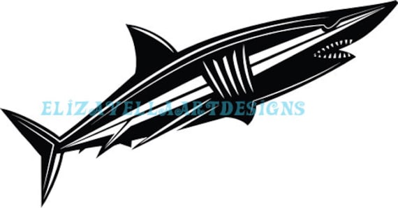 Mean Shark Clip Art