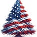Printable USA American Flag Pine Tree Png Patriotic Art Logo Military ...