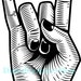 Mans Hand Rocker Horns Sign Art Music Clipart Jpg Png Overlay Printable ...