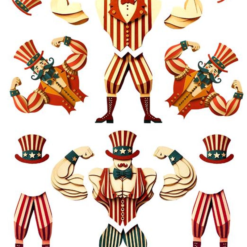 Circus Cut Out - Etsy