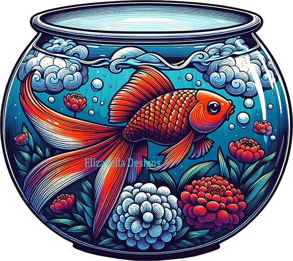 Goldfish Bowl Png Art Printable Animal Fish Png Clipart Pets Jpg ...