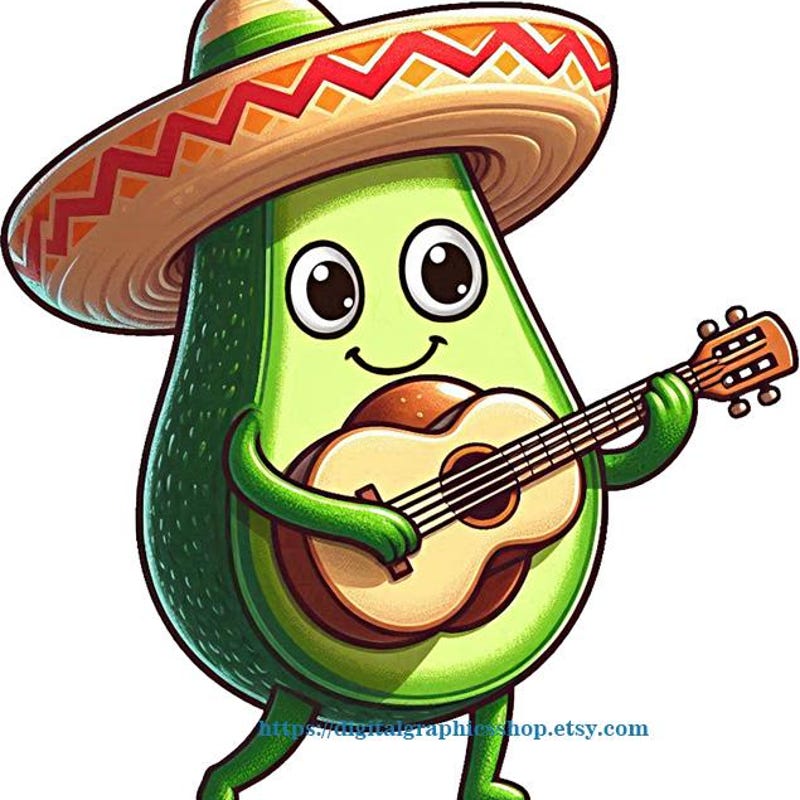 Avocado Mexican Hats - Etsy