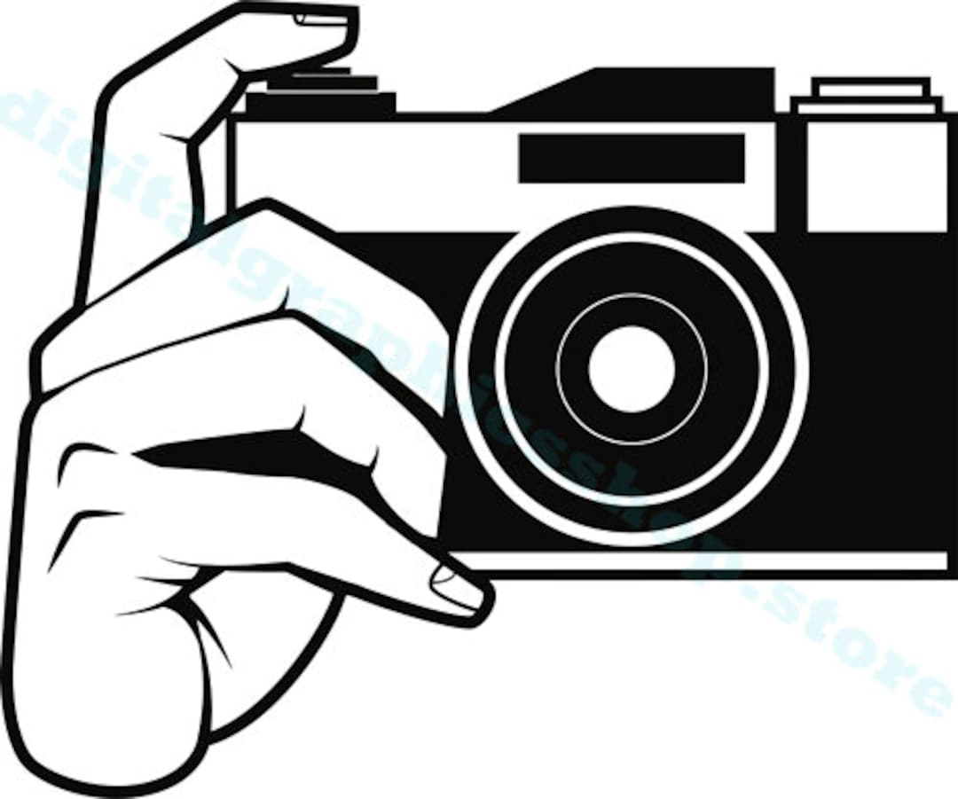 Hand Holding Camera Png Jpg Camera Svg, Camera Clipart, Printable Wall ...