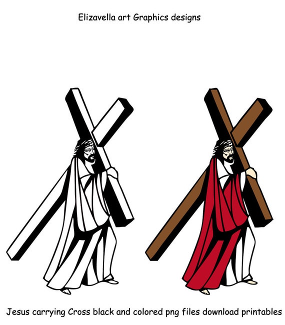 Jesus Carry Cross Clipart