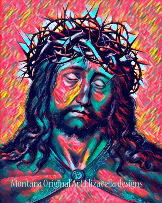 Jesus Christ Abstract Art