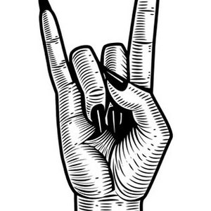 Womans Hand Rocker Horns Sign Art Music Clipart Jpg Png Overlay ...