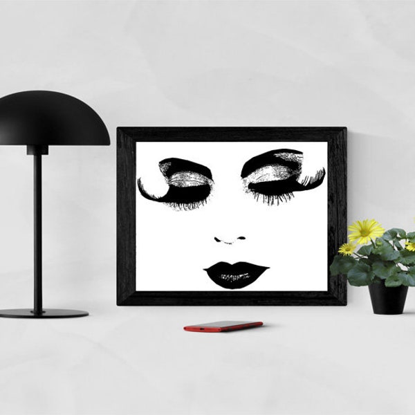 Diva Printable Face - Etsy