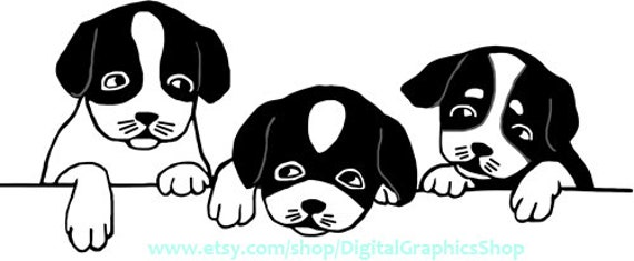 3 Dogs Clipart