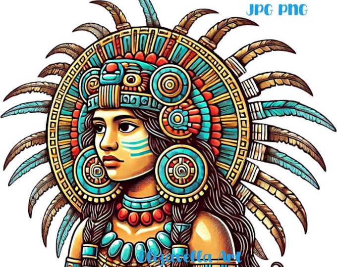 Aztec Warrior Girls Clipart - 10 High Quality Downloadable Jpgs ...