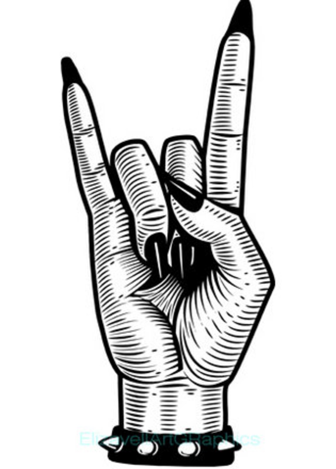 Womans Hand Rocker Horns Sign Art Music Clipart Jpg Png Overlay ...