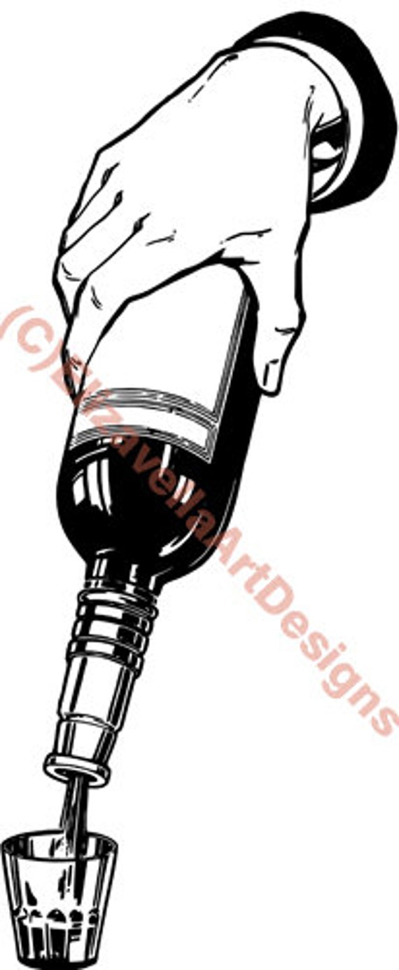 Hand Pouring Shot Whiskey Alcohol Booze Printable Art - Etsy