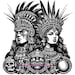 Aztec Warrior King & Queen Illustration: Printable Clipart (digital ...