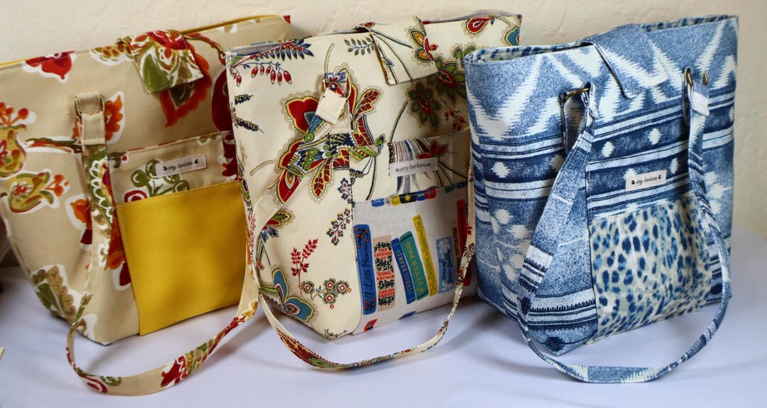 The Depot Bag by Very Barbara Cotton Canvas Lots of Pockets - Etsy