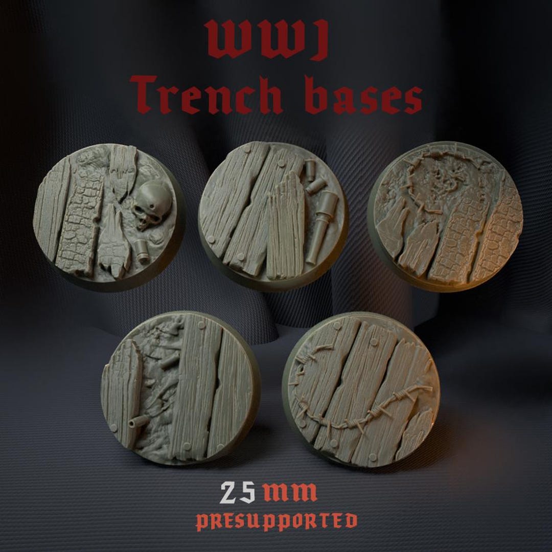 Trench Bases 25 Mm Pre-supported WW1 - Etsy