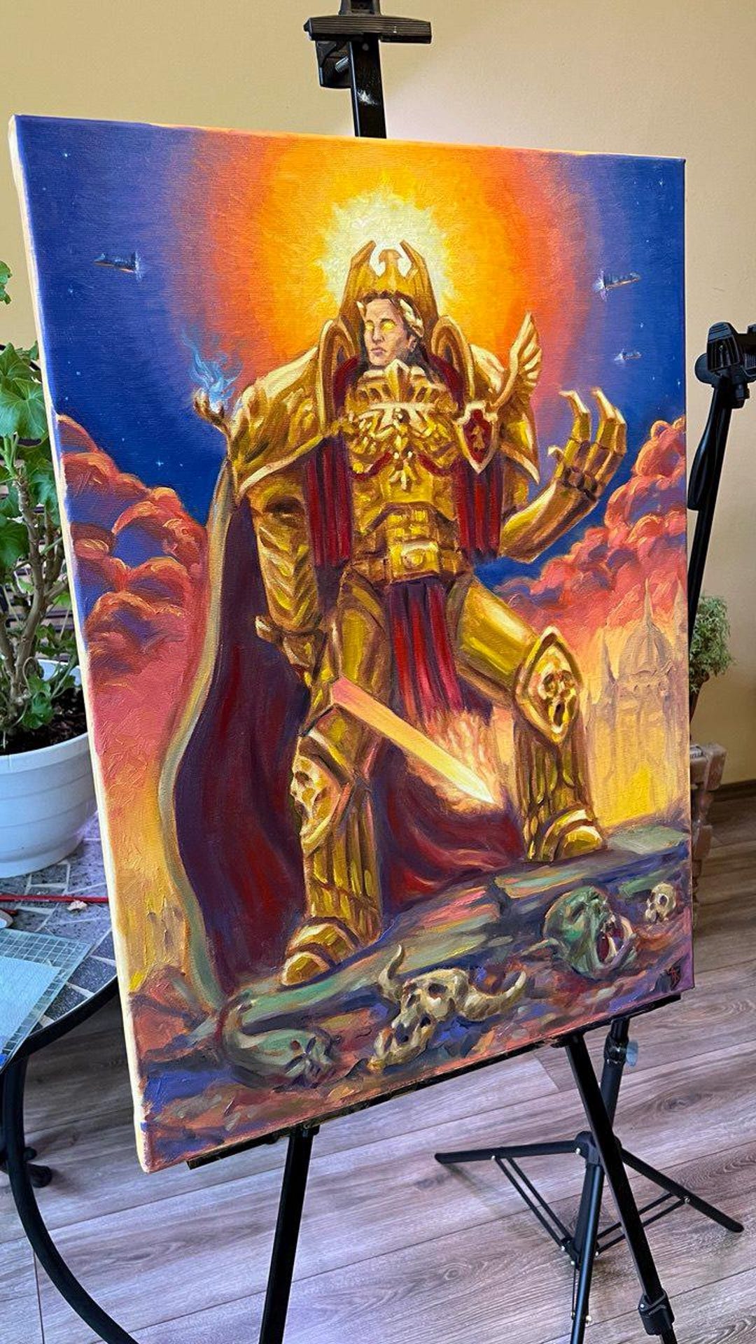 The Emperor Oil Painting on Canvas Epic Fantasy Sci-fi Art 700x500mm ...