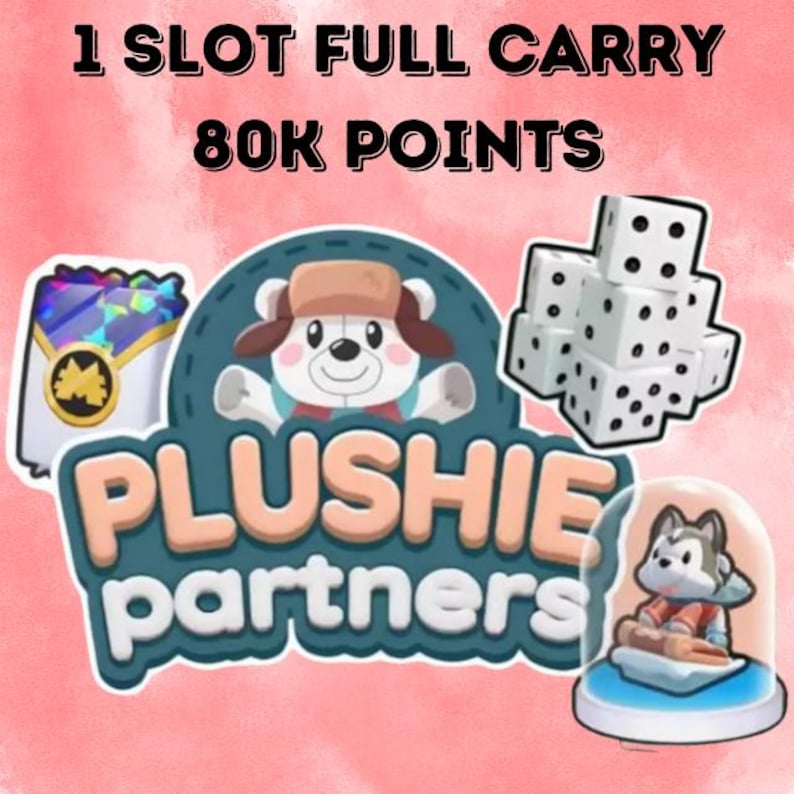PLUSHIE Partners Event Monopoly Go Rush - Etsy