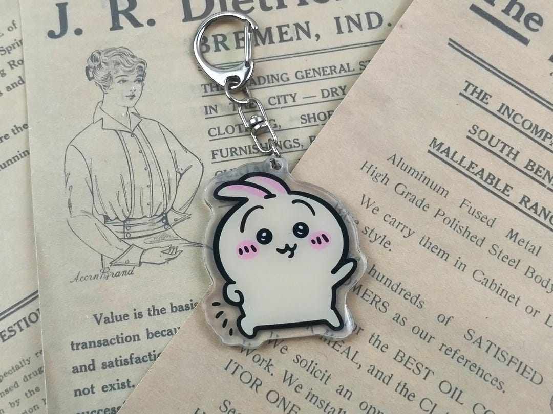 Chiikawa Acrylic Keychain-chiikawa Big Head Sticker Keychain-chiikawa ...