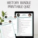 Printable History Quiz Bundle - Etsy