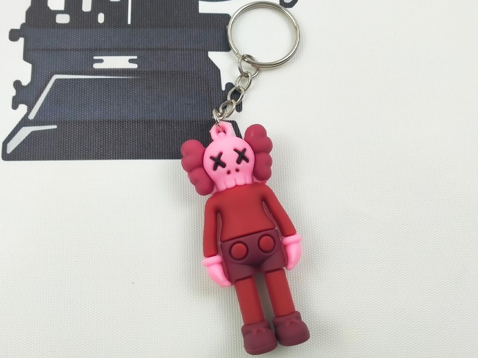 KAWS-3D Printed Kaws Figurine KAWS Art Collection Silicone Keychain ...