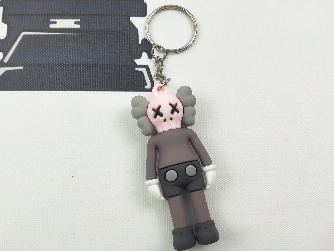 KAWS-3D Printed Kaws Figurine KAWS Art Collection Silicone Keychain ...