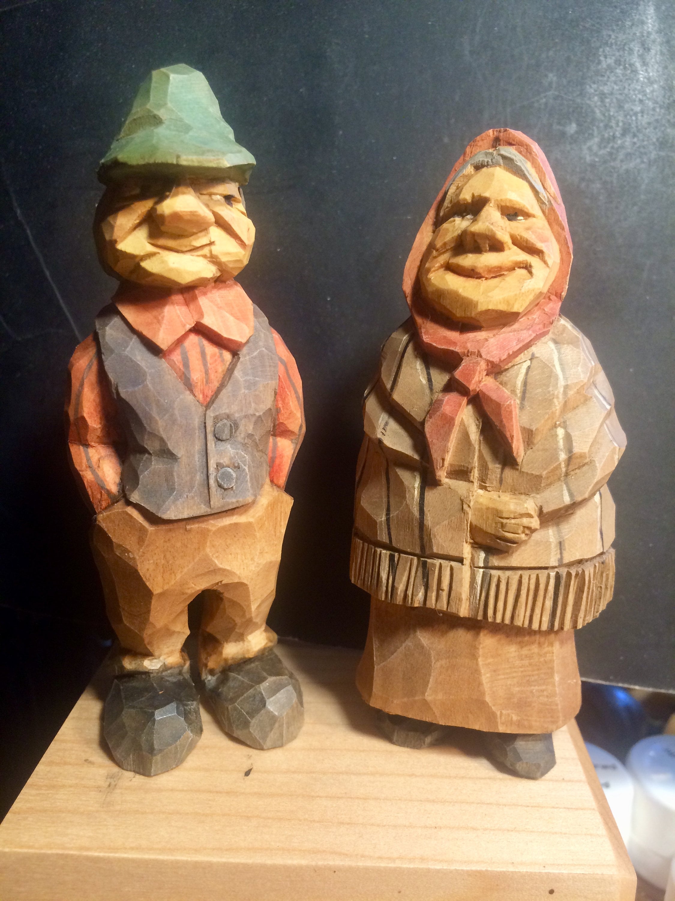O’ma and O’pa Old Couple Carving - Etsy