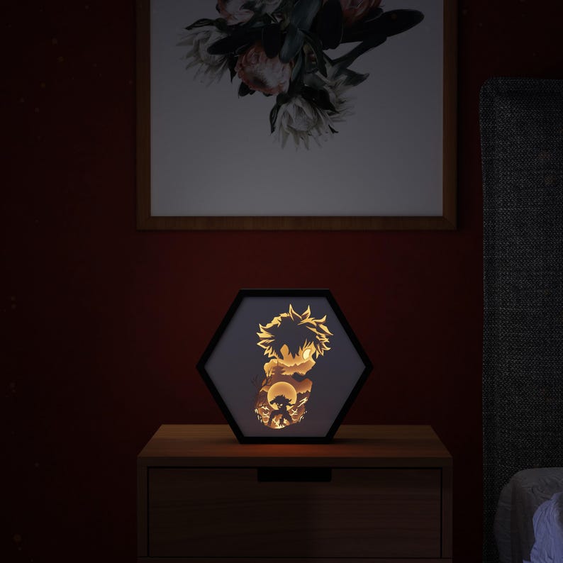 Superhero Academy Anime Light Box and Shadow Box Diy Template 2 in 1 ...