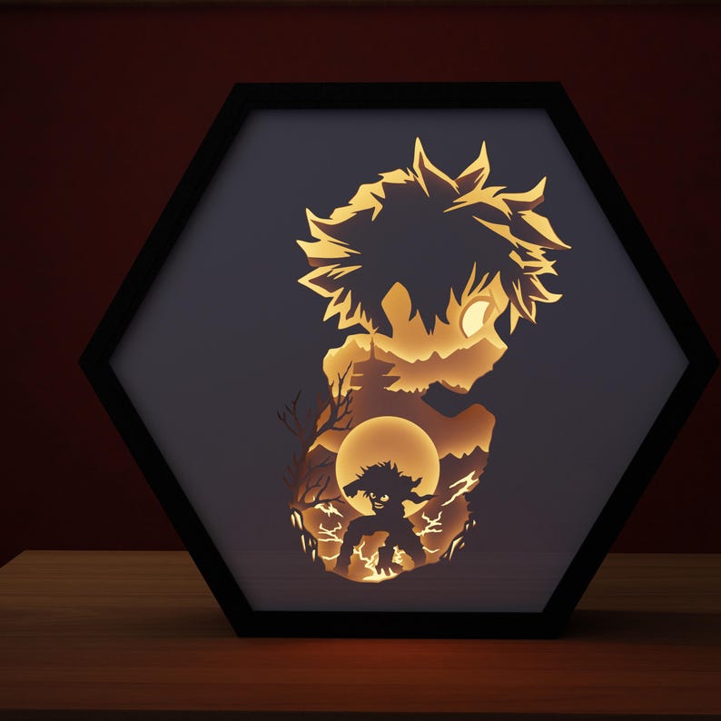 Superhero Academy Anime Light Box and Shadow Box Diy Template 2 in 1 ...