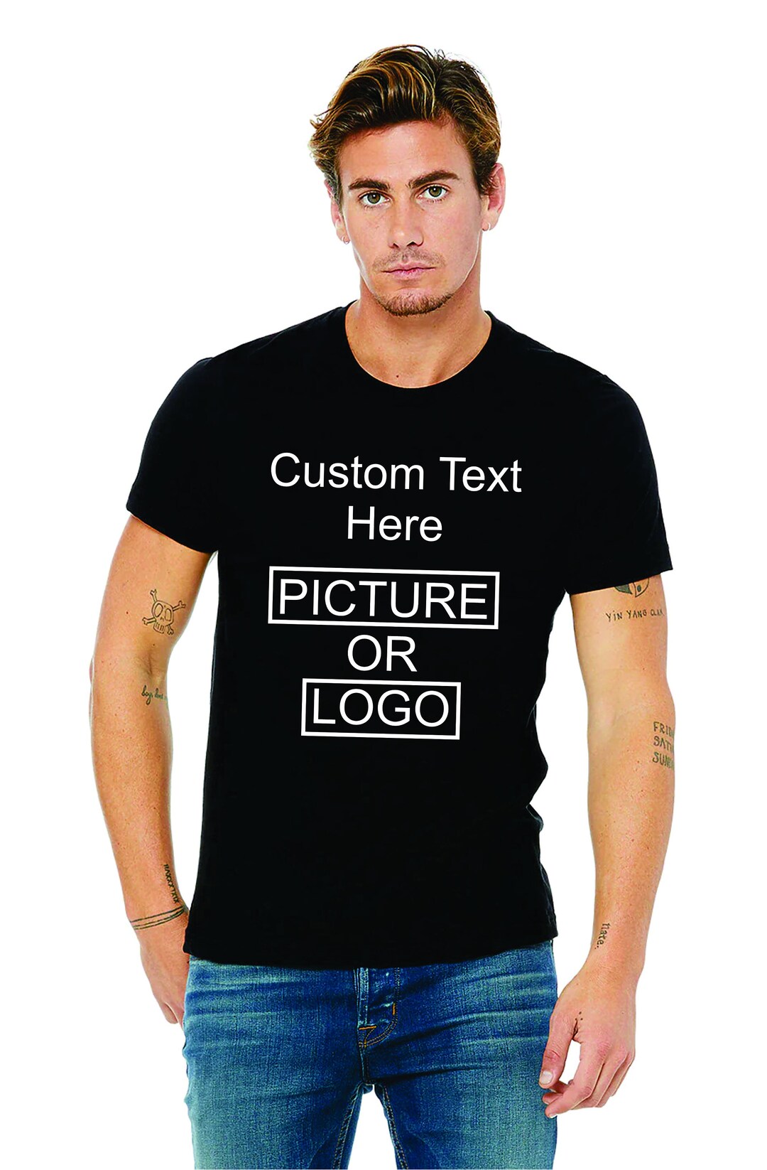 Customize Your Shirt With a Picture and or Text Custom Sleeve Custom ...