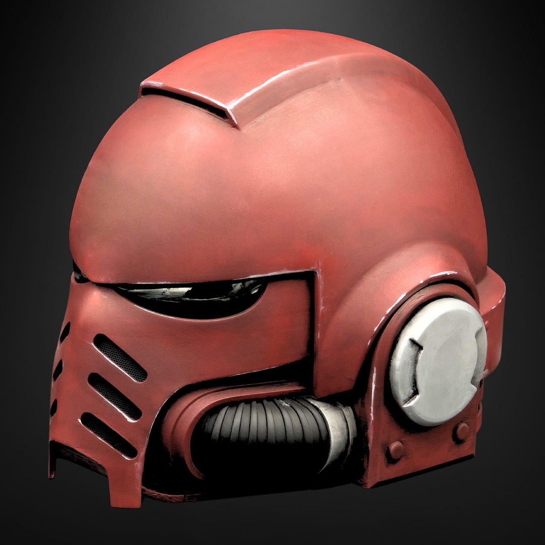 Warhammer Space Marine 2: Blood Angels Helmet Prop or Cosplay - Etsy
