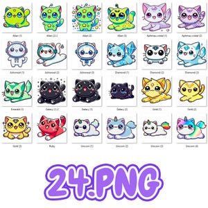 Meemeows Celestial Pack, Aphmau Cute Cats Clipart, Meemeow, Alien ...