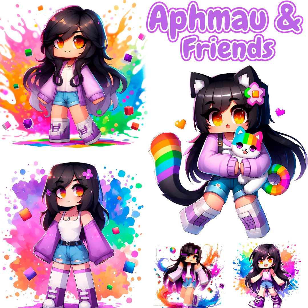 Aphmau Minecraft Cute PNG Images, Aaron, Ein, Kawaii Chan, Zane, Michi ...