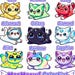 Meemeows Celestial Pack, Aphmau Cute Cats Clipart, Meemeow, Alien ...