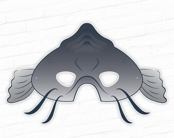 Printable fish mask | Etsy