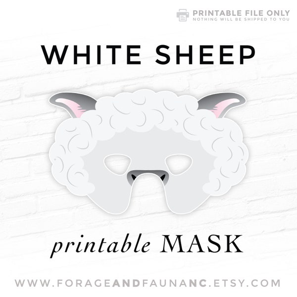 Sheep Mask - Etsy