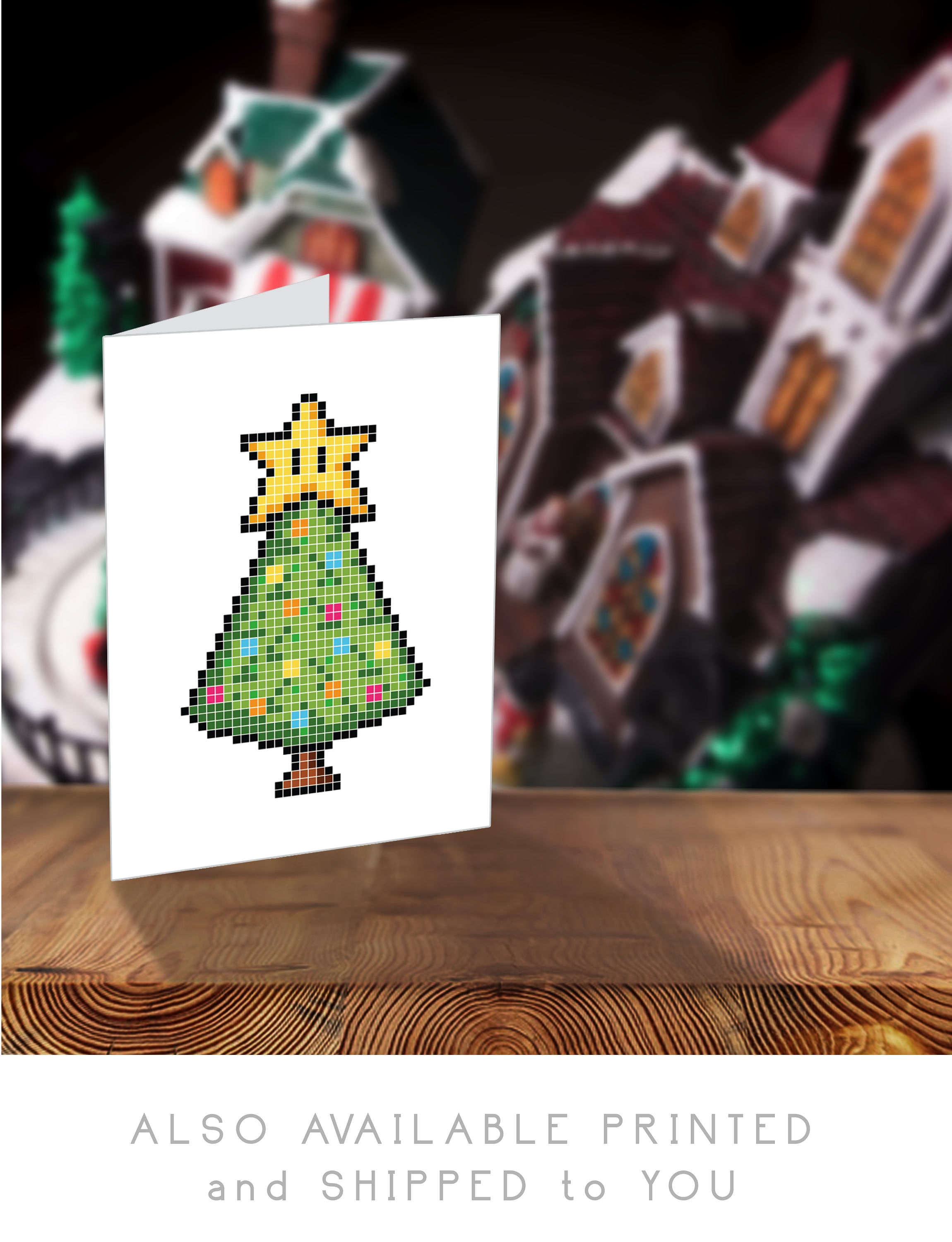 Printable Holiday Cards, Geeky Christmas Cards, Nerd Christmas Greeting ...