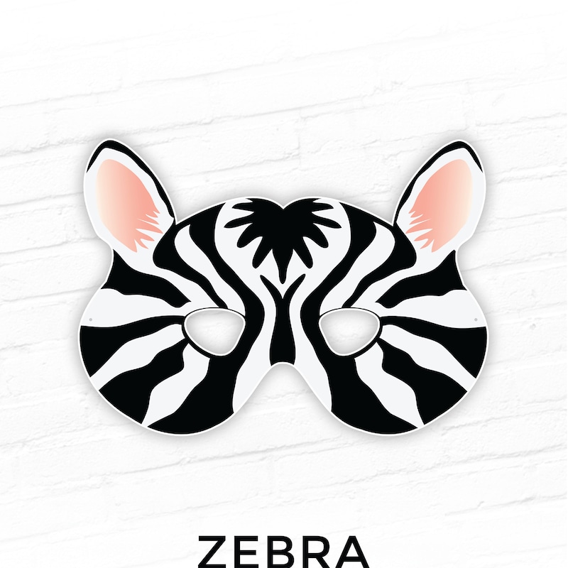 Zebra Mask - Etsy