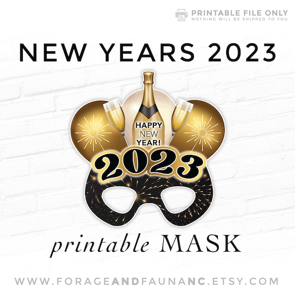 New Years Eve Mask - Etsy