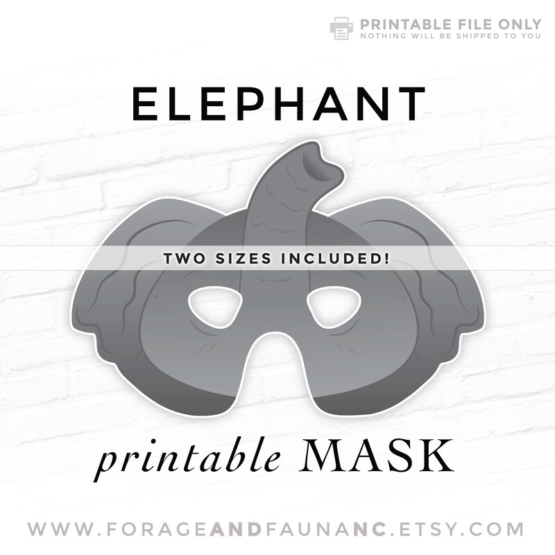 Elephant Mask - Etsy