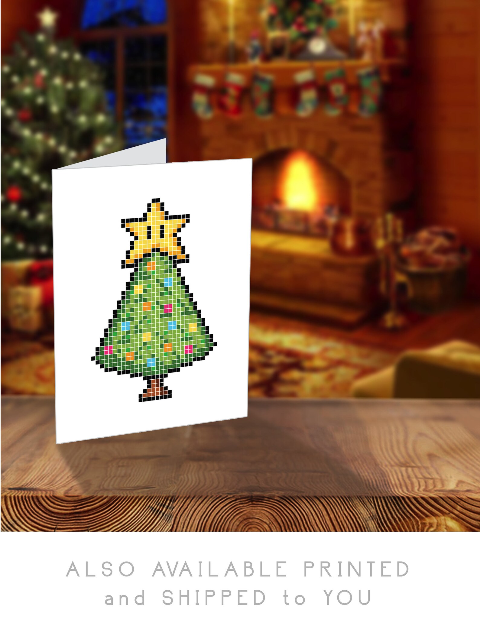 Printable Holiday Cards, Geeky Christmas Cards, Nerd Christmas Greeting ...