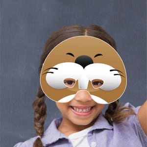 Mole Mask Party Halloween Costume, Photo Booth Prop, Mole Printable ...