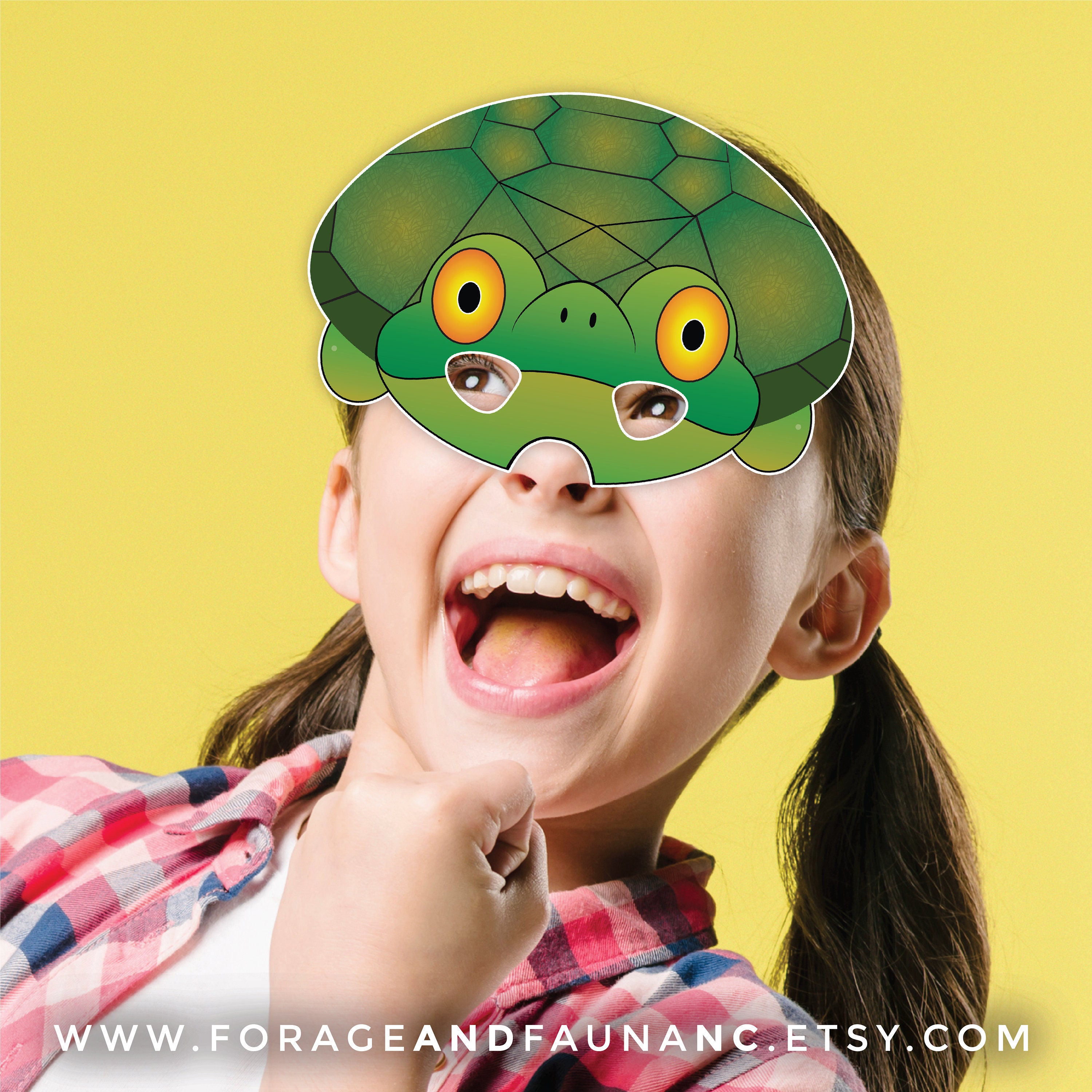 Turtle Printable Animal Mask Costume Snapping Turtle Box Tortoise and ...