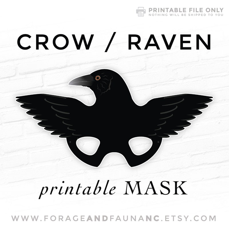 Crow Mask - Etsy